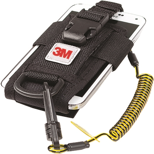 3M DBI-SALA Adjustable Radio/Cell Phone Holster, Clip2Loop Coil Tether ...