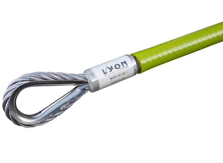 Lyon 7mm Steel Wire Anchorage Strop, Yellow Sleeve, 1.5Mtr